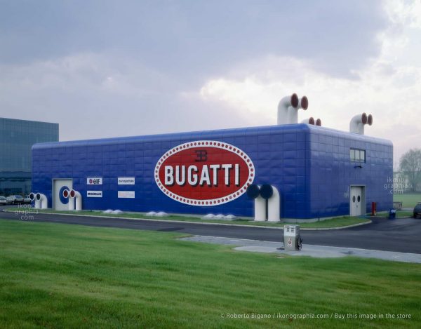 The Bugatti Automobili “Prove Motori” development building, seen from ...