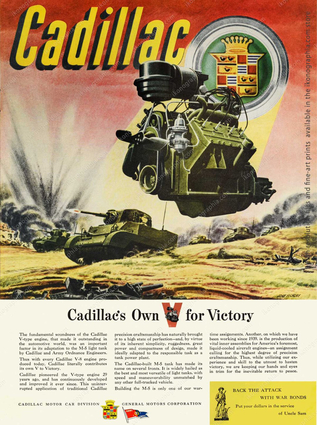 Cadillac’s Own V for Victory. The V-type engine and the M-5 Light Tanks ...