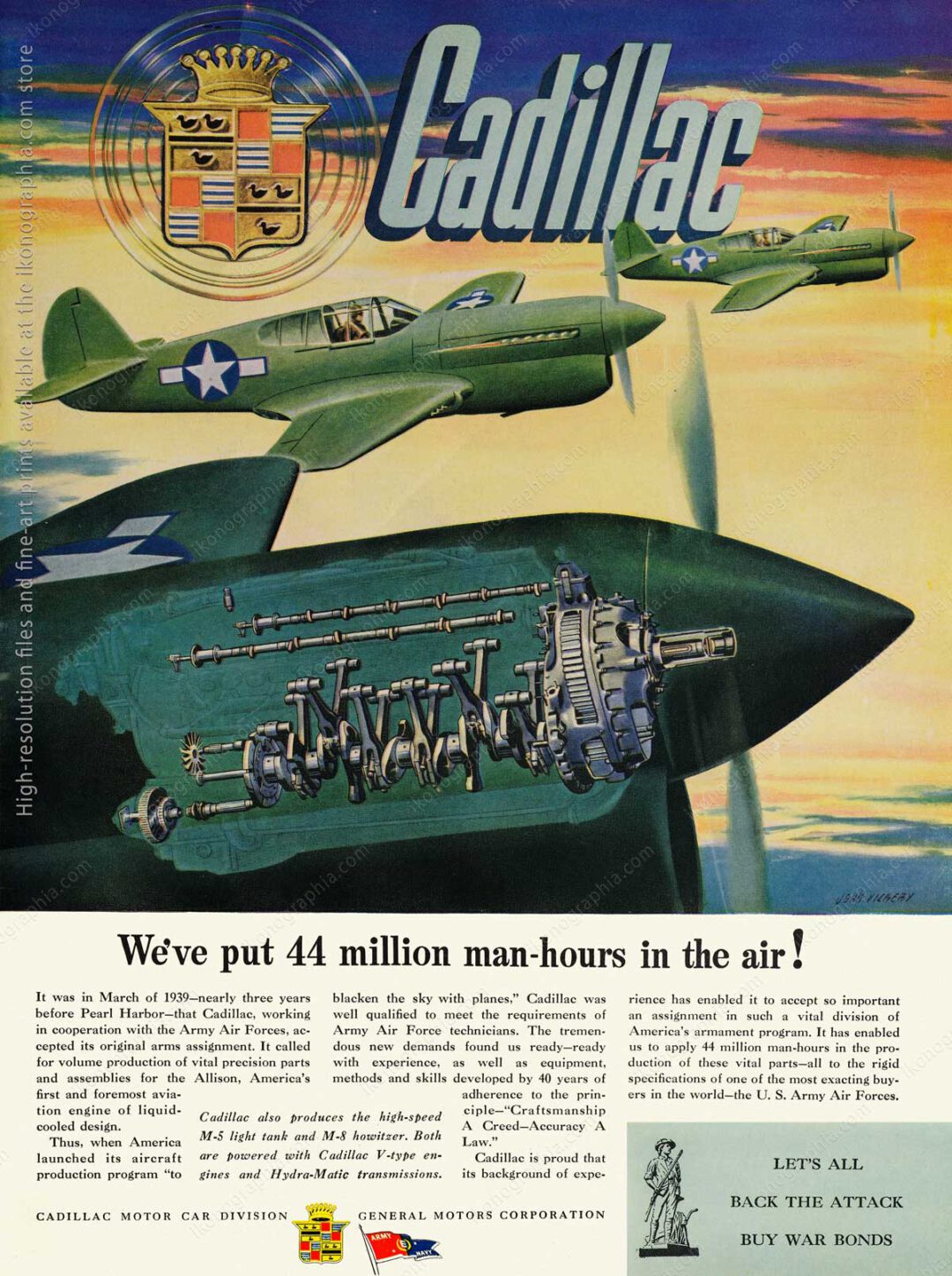 We’ve put 44 million man-hours in the air! Cadillac parts for Allison ...